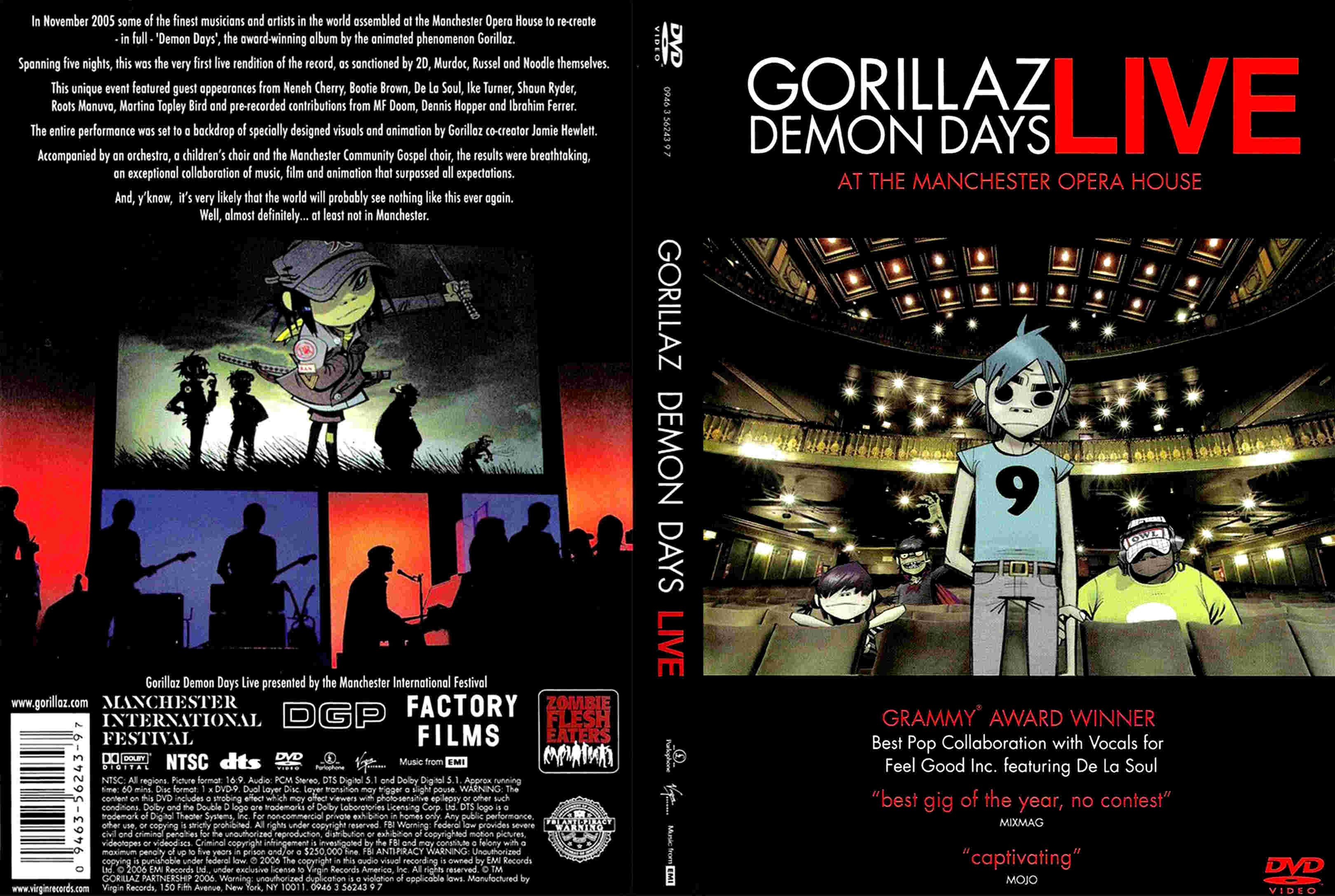 Gorillaz Demon Days Live (2006) : Front | DVD Covers | Cover Century ...